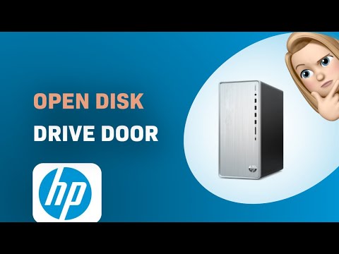 How to Open the Disk Drive Door on HP Pavilion TP01 Desktop