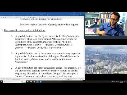 Lessons in Logic 47: First Lesson in Inductive Logic: Definitions