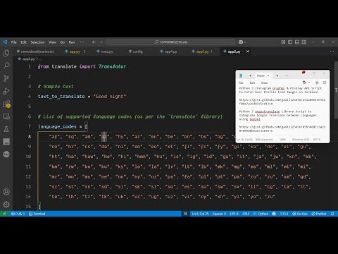 Python 3 Google Translate API Example to Translate Text in All Languages For FREE in Terminal