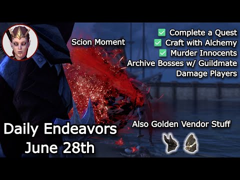 June 28th Daily Endeavors Walkthrough / The Elder Scrolls Online
