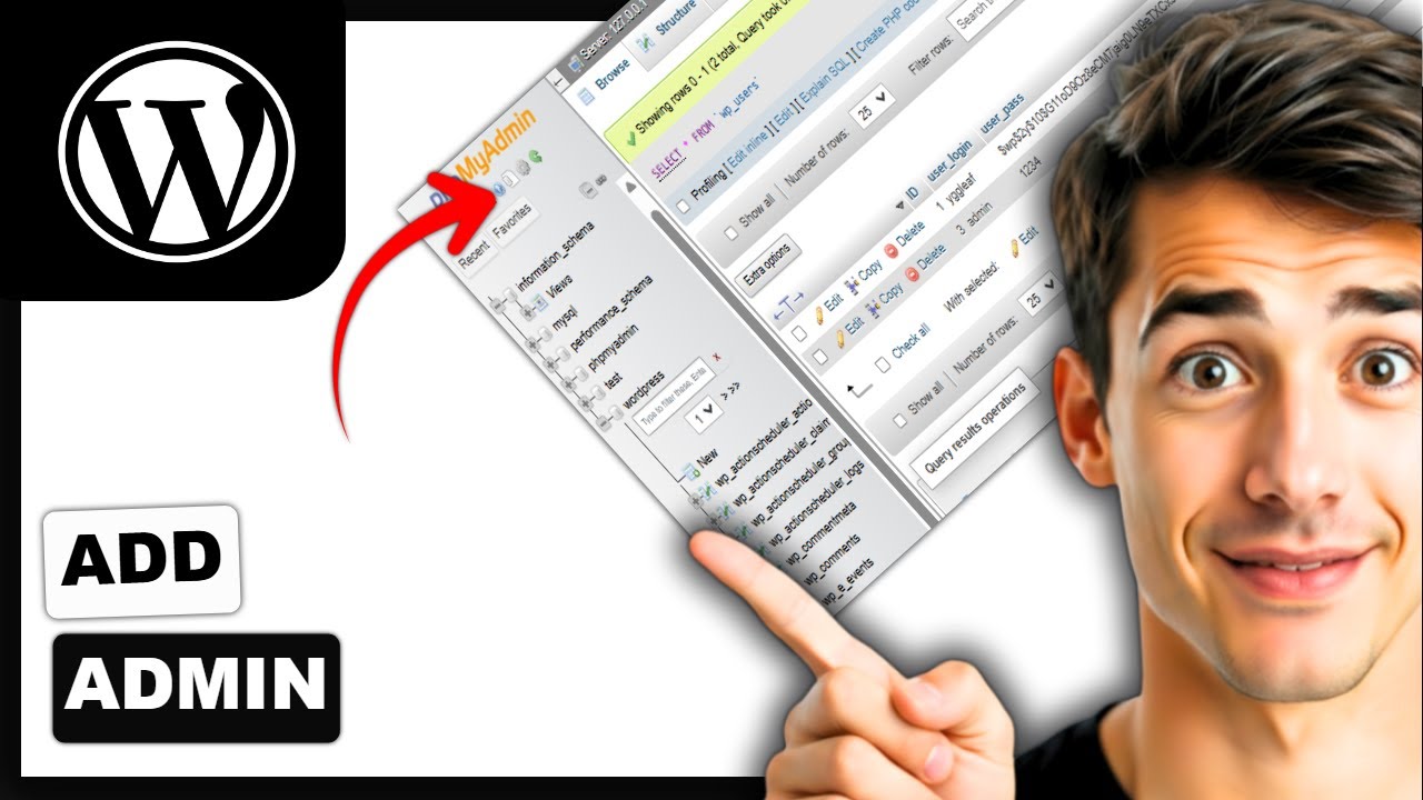 How to add a new admin user in WordPress using phpMyAdmin (Easiest Way)(2026 Guide)