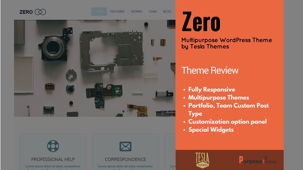 MULTIPURPOSE THEME - Zero WordPress Theme Review