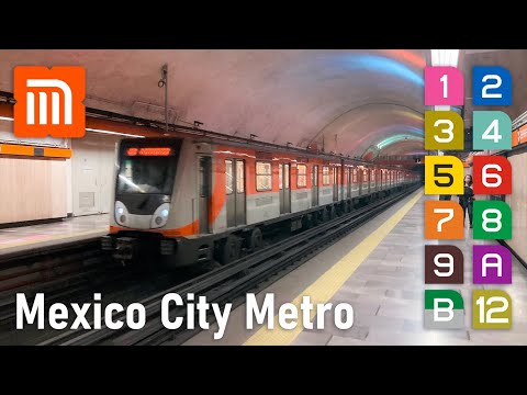 Mexico City Metro All Lines In One Video December 2021