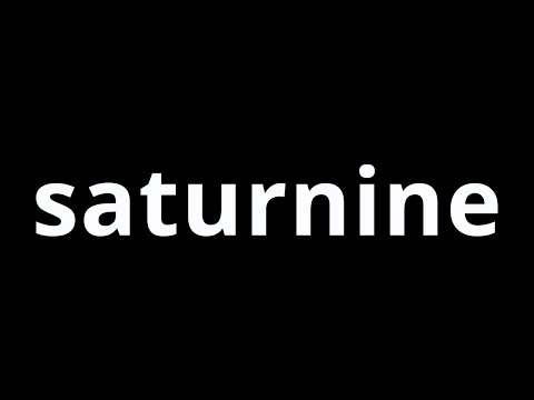 Video Word Of The Day - Saturnine