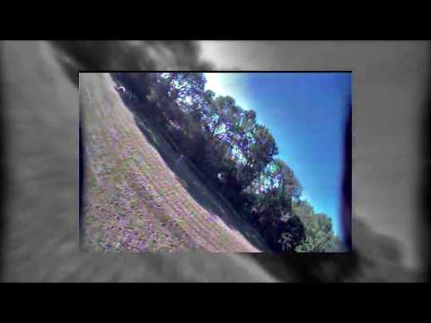 FPV plane Edgecrusher on a copter race track