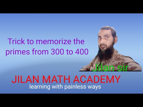 Trick to memorize the prime numbers from 300 to 400