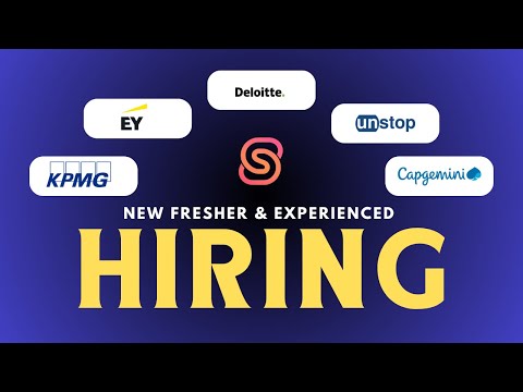 🔥 Big 4 Companies Hiring! | Deloitte, KPMG, EY, Accenture Jobs | 2021-2025 Batch | Fresher & Exp
