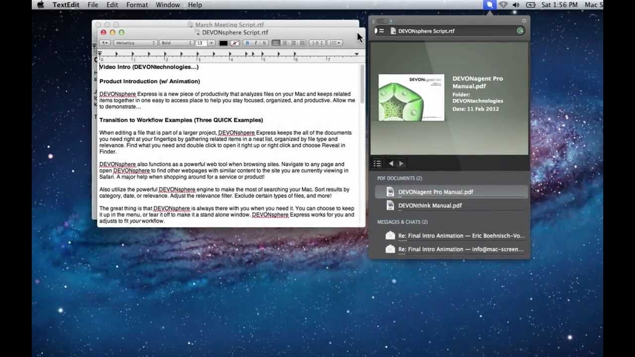 DEVONsphere Express: An Introduction