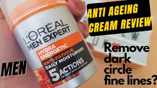 Loreal Men Anti Ageing cream Review||Does it really Remove dark circles and fine lines?Skin care