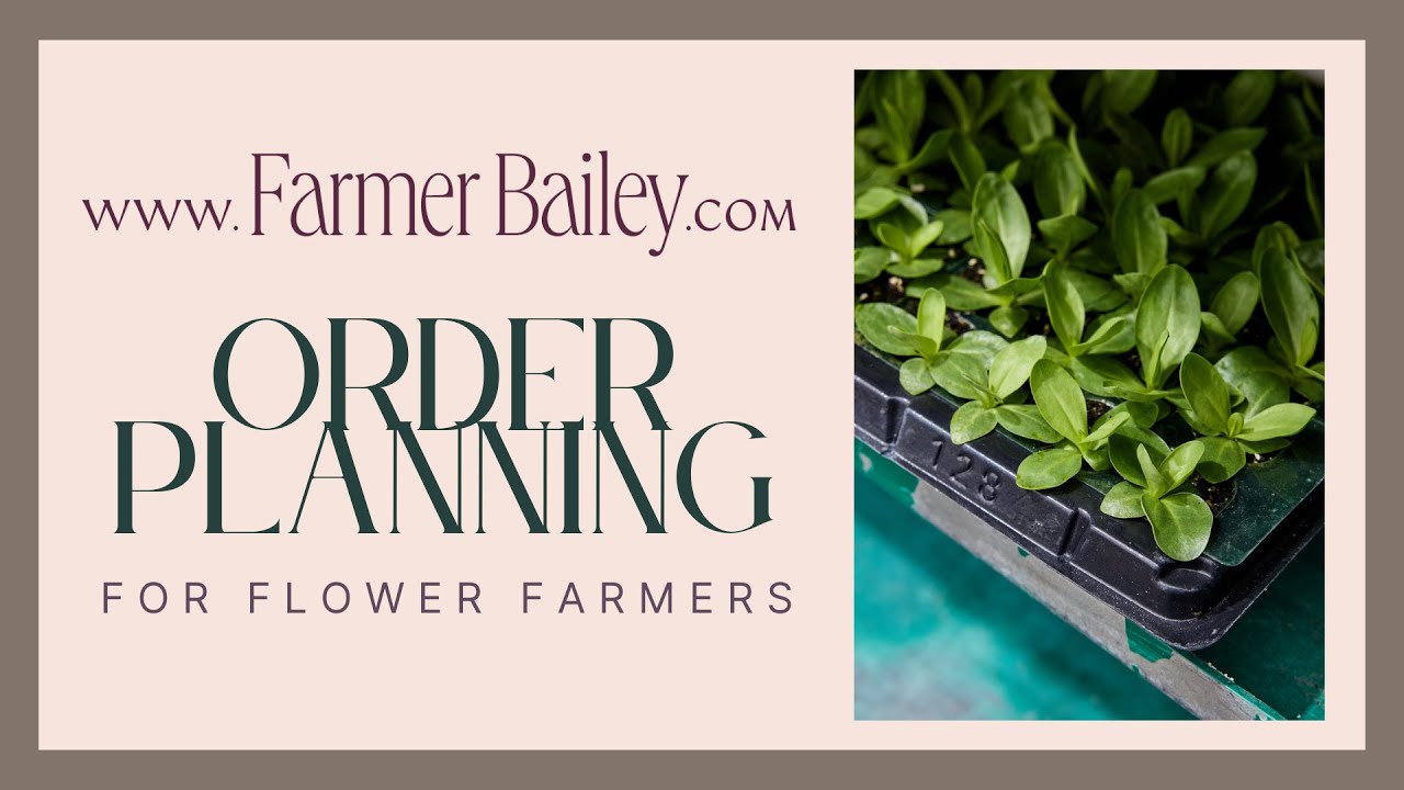 Order Planning for Flower Farmers