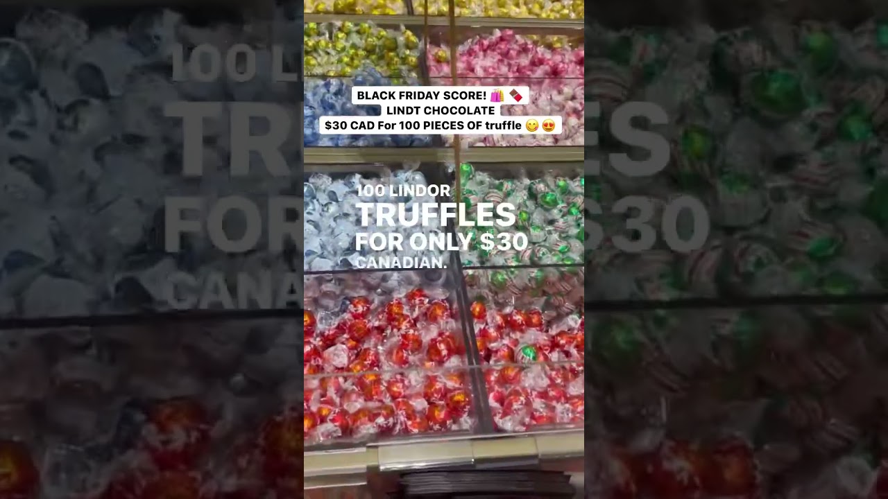BEST CHOCOLATE 🍫 DEAL FROM BLACK FRIDAY! ❤️Lindor truffles #shorts