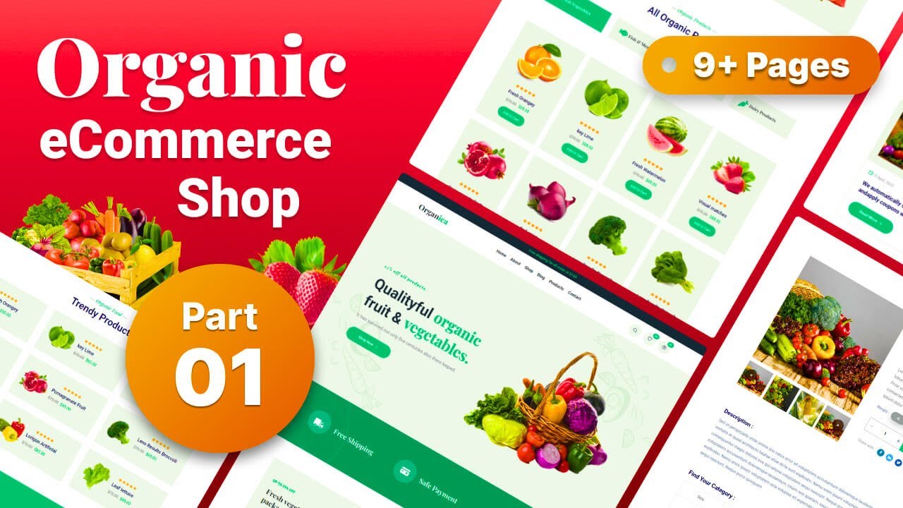How to Create Multipage eCommerce Website Using Html CSS JavaScript | Part 1