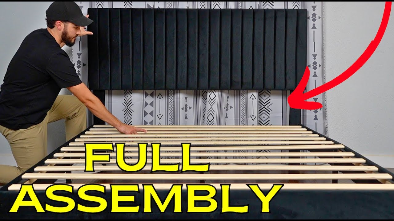 Allewie Platform Bed Frame Assembly with Tufted