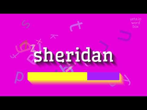 How to say "sheridan"! (High Quality Voices)