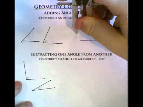 Angles: addition and subtraction / Ángulos: suma y resta. | Dibujo Ramón