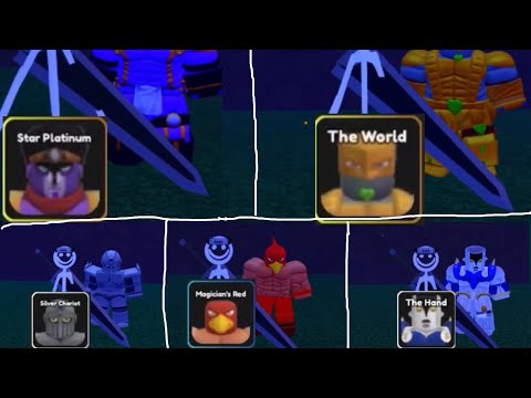 All Stands Showcase in Anime Fighting Simulator X! [Roblox]