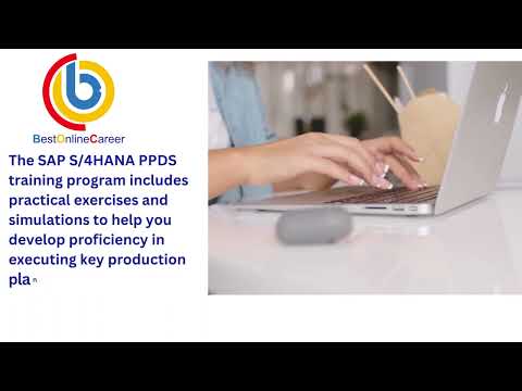 SAP S4 HANA PPDS TRAINING.