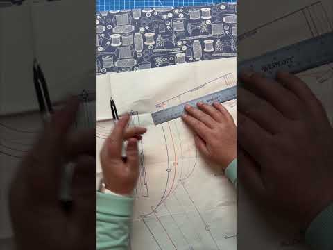 How to easily make your pattern bigger or smaller. One minute sewing tutorial.