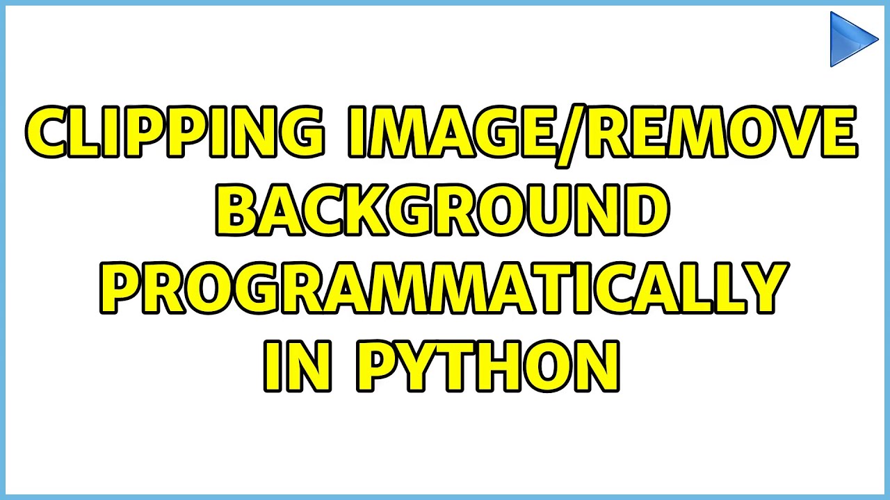 Clipping image/remove background programmatically in Python