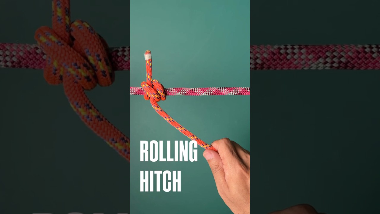 How to Tie a Rolling Hitch #knot #usefulknot