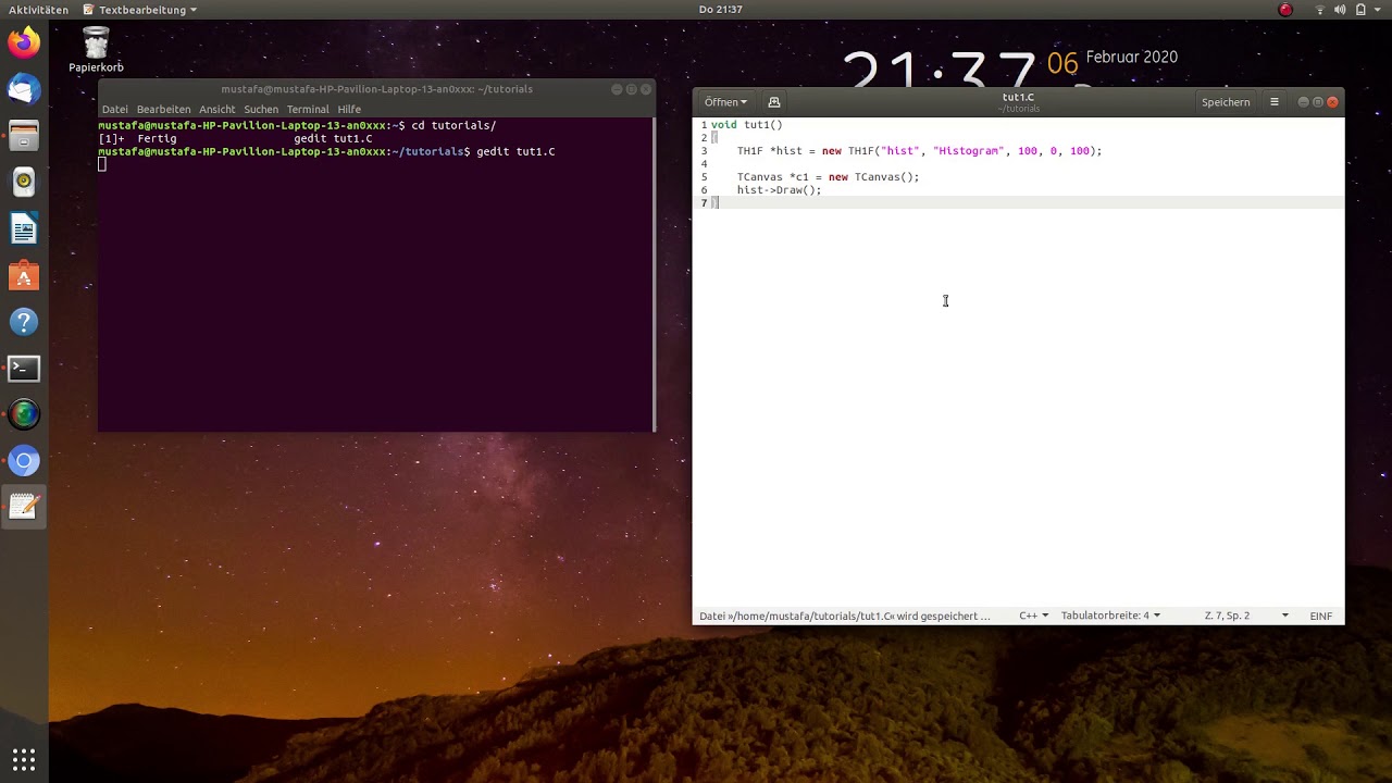 CERN ROOT Tutorial 3: Creating First Histogram
