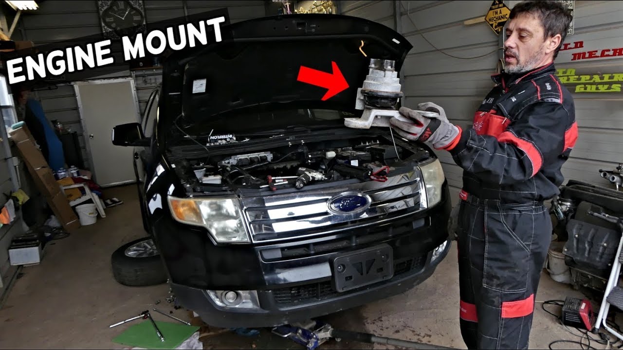 FORD EDGE ENGINE MOUNT REPLACEMENT REMOVAL. LINCOLN MKX.How to fix vibration?