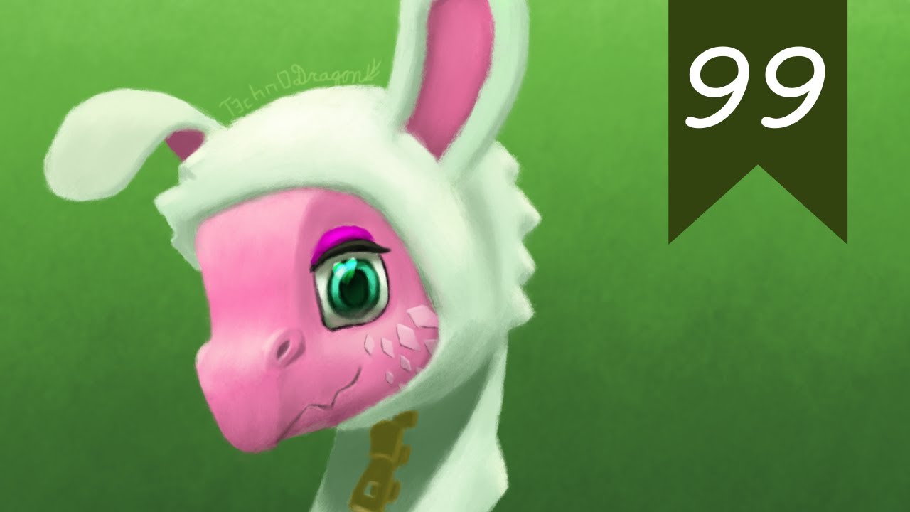 Easter Joy - DML Cottontail Dragon speedpaint