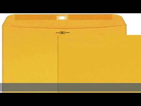 Mead Letter Size Mailing Envelopes, Clasp Closure, All-Purpose 24-lb Paper, 9" X 12", Brown Kraft M
