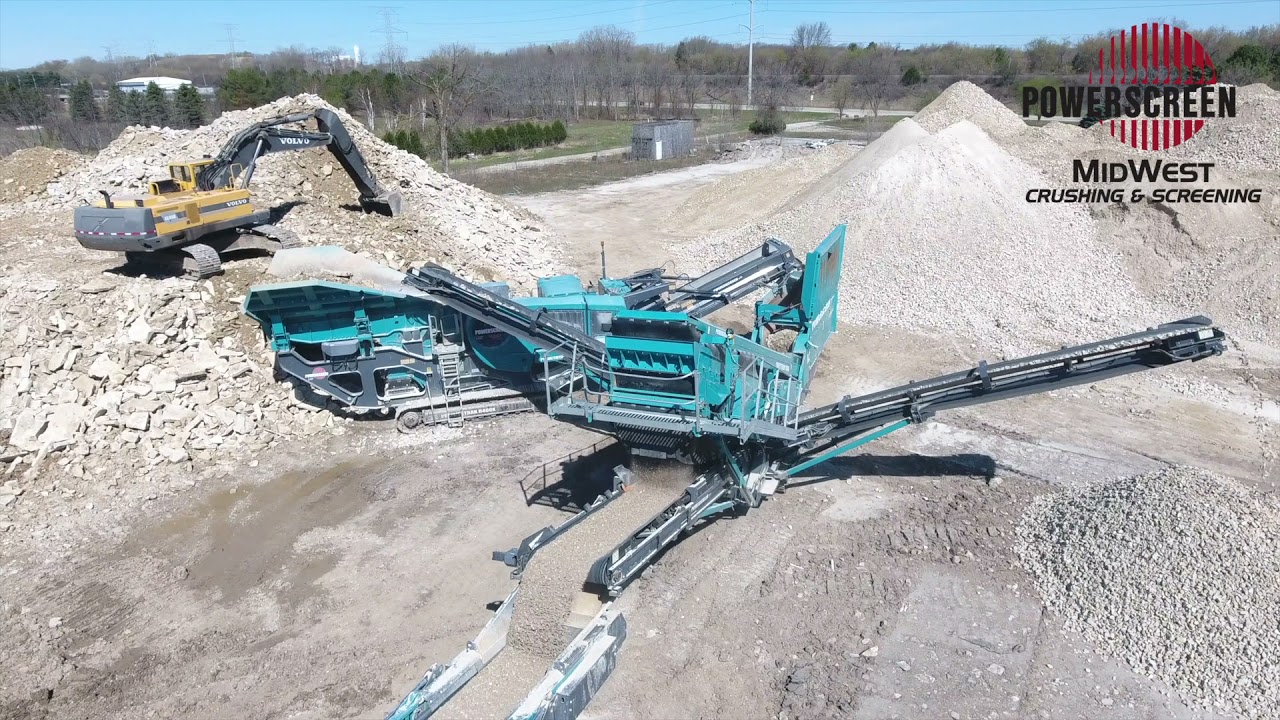 Crushing Limestone with Powerscreen
