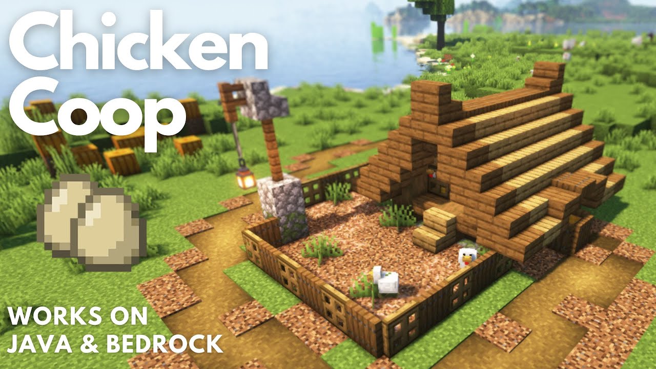 EASY CHICKEN COOP EGG FARM | Minecraft Tutorial | Java & Bedrock 26.1