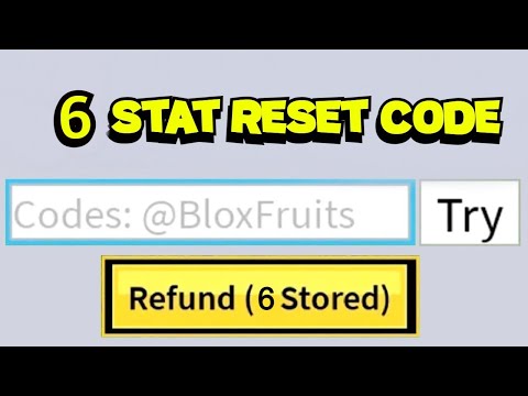 6 STAT RESET CODES IN 1 MINUTE (BLOXFRUITS JUNE 2024)