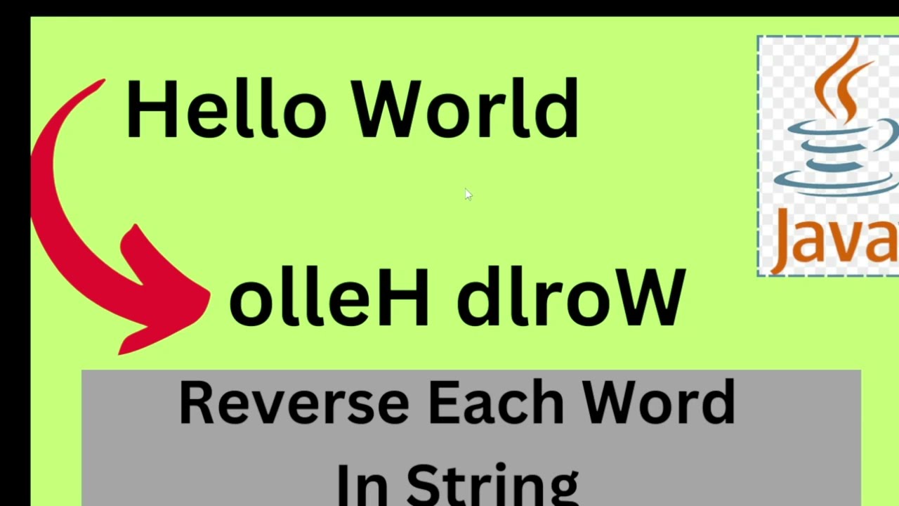 Reverse Each Word in String in Java | Java Interview Questions And Answers