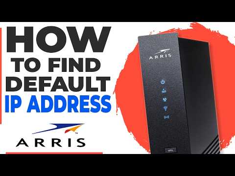 How to Find Your Wireless Router IP Address | Arris