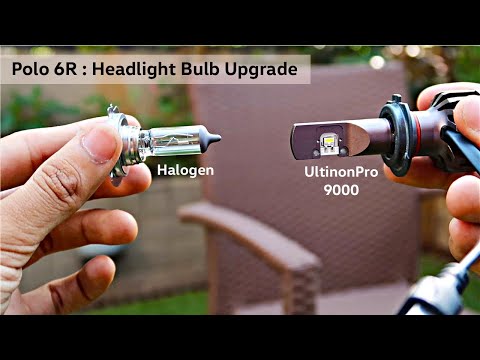 Polo 6R - Dual Barrel Headlight H7 Bulb Replacement with Philips Ultinon Pro 9000 LED