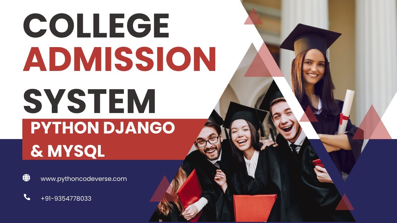 College Admission System using Python Django & MySQL | Final year project  2025
