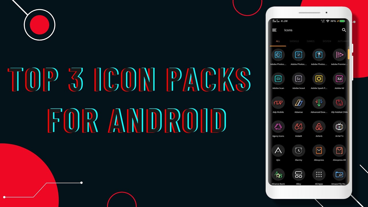 Top 3 Icon Packs For Android | Best Icon Pack For Android 2021