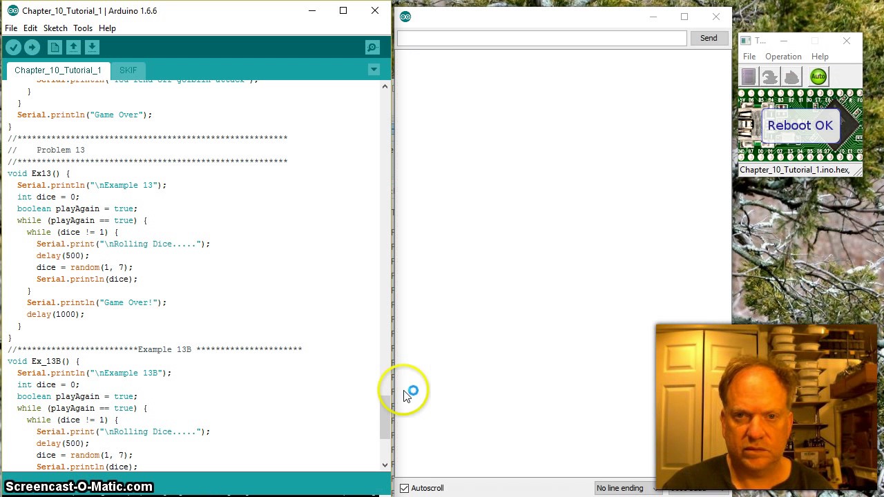 While Statements in Arduino  Chapter 10 Part 2.