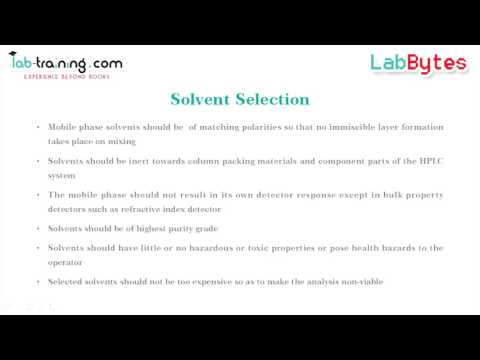 Key considerations in preparation and use of HPLC mobile phase