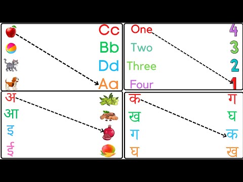 Fun Learning Worksheets for LKG/UKG Kids: Numbers, Alphabets, Hindi Varnamala & Shapes | toppo kids