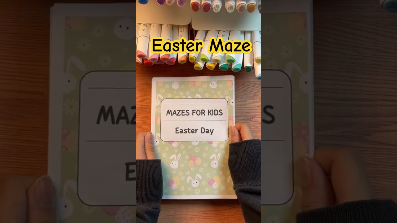 Easter Maze for Kids. 🐰🥚Can be downloaded now (link in comment) #printable #maze #easterbunny