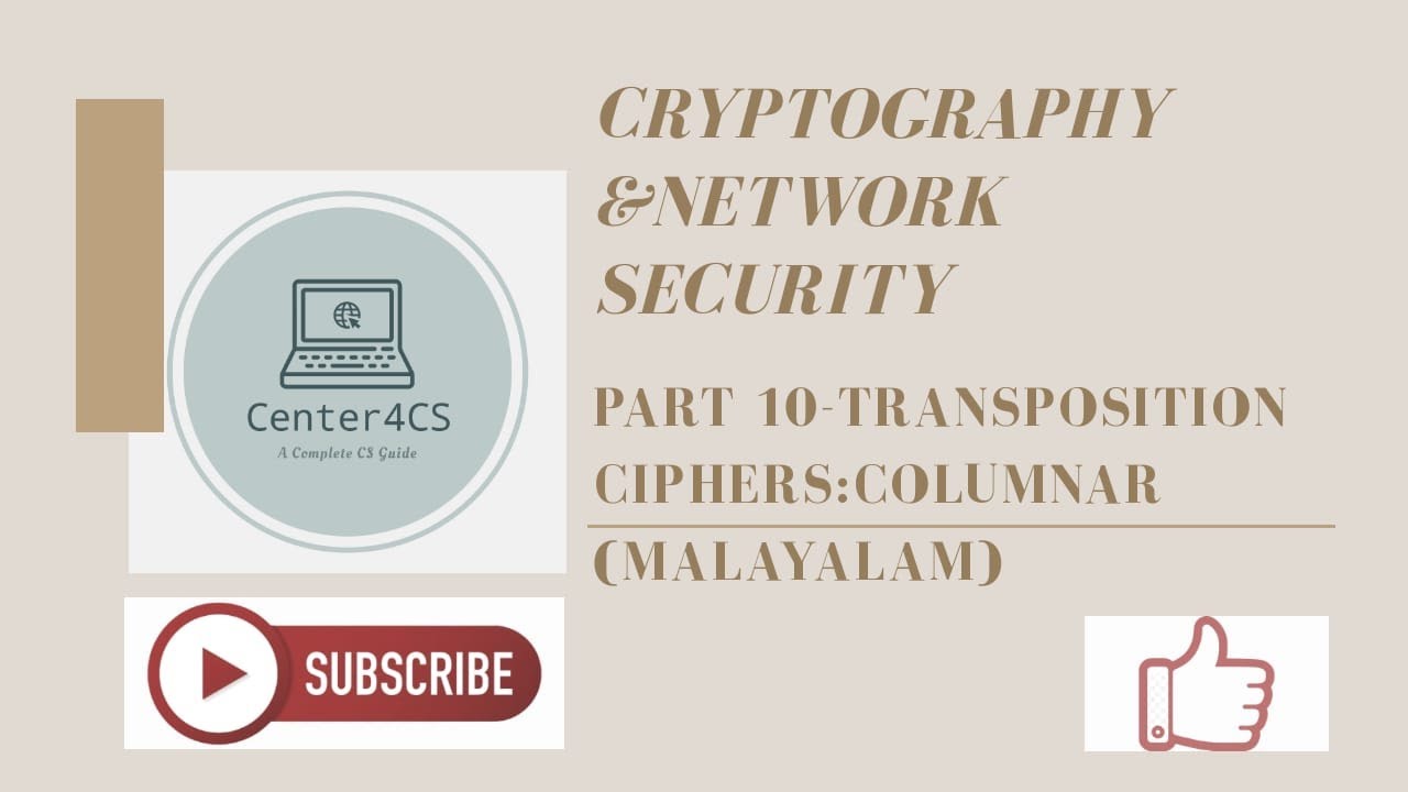 Part 10 : Transposition Ciphers - Columnar Transposition
