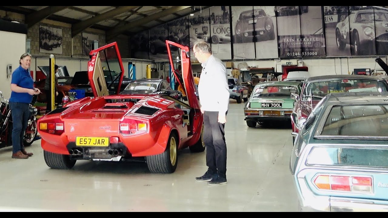 My Lamborghini Countach QV has serious gearbox issues. Time to visit Iain Tyrrell's workshop