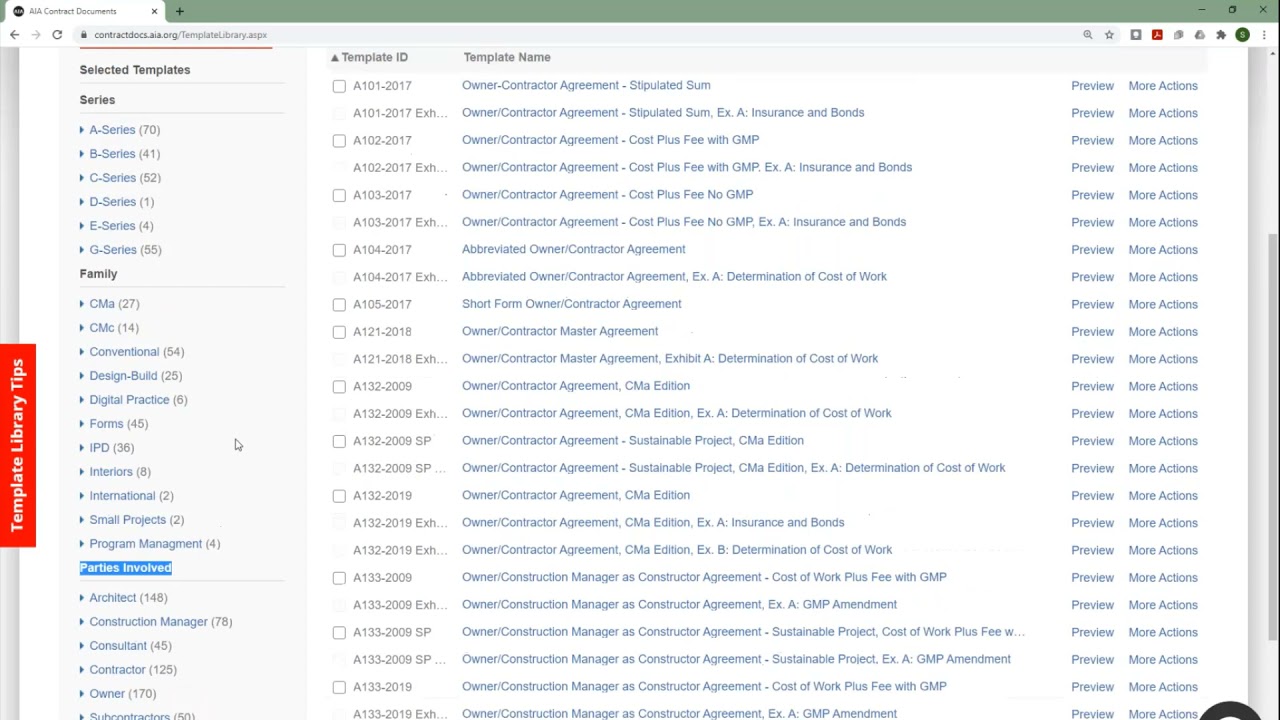 AIA Contract Documents Online Service Demonstration