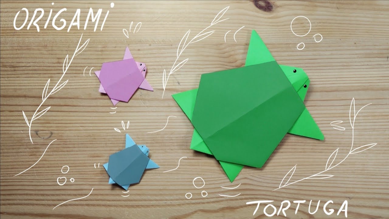 TORTUGA DE ORIGAMI FÁCIL
