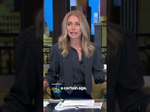Kelly Ripa Says She Feels "30 Years Younger" Than She Is Until She Walks By A Mirror #shorts