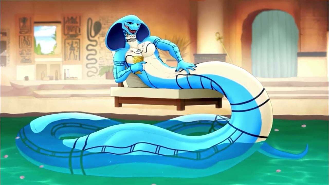 Egyptian python finds a beautiful prey to enjoy vore