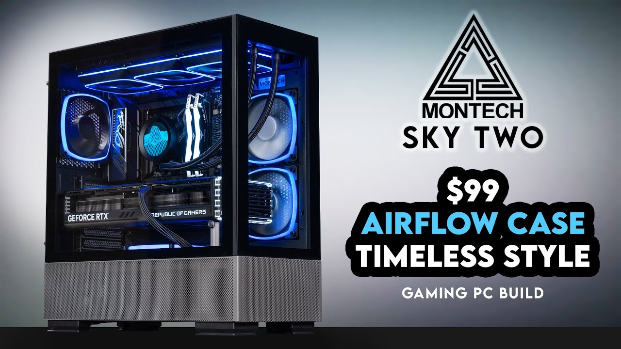 Vỏ Case MONTECH SKY TWO BLACK (ATX/Mid Tower/Màu Đen/4 Fan Argb)