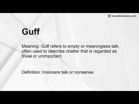 Guff Meaning
