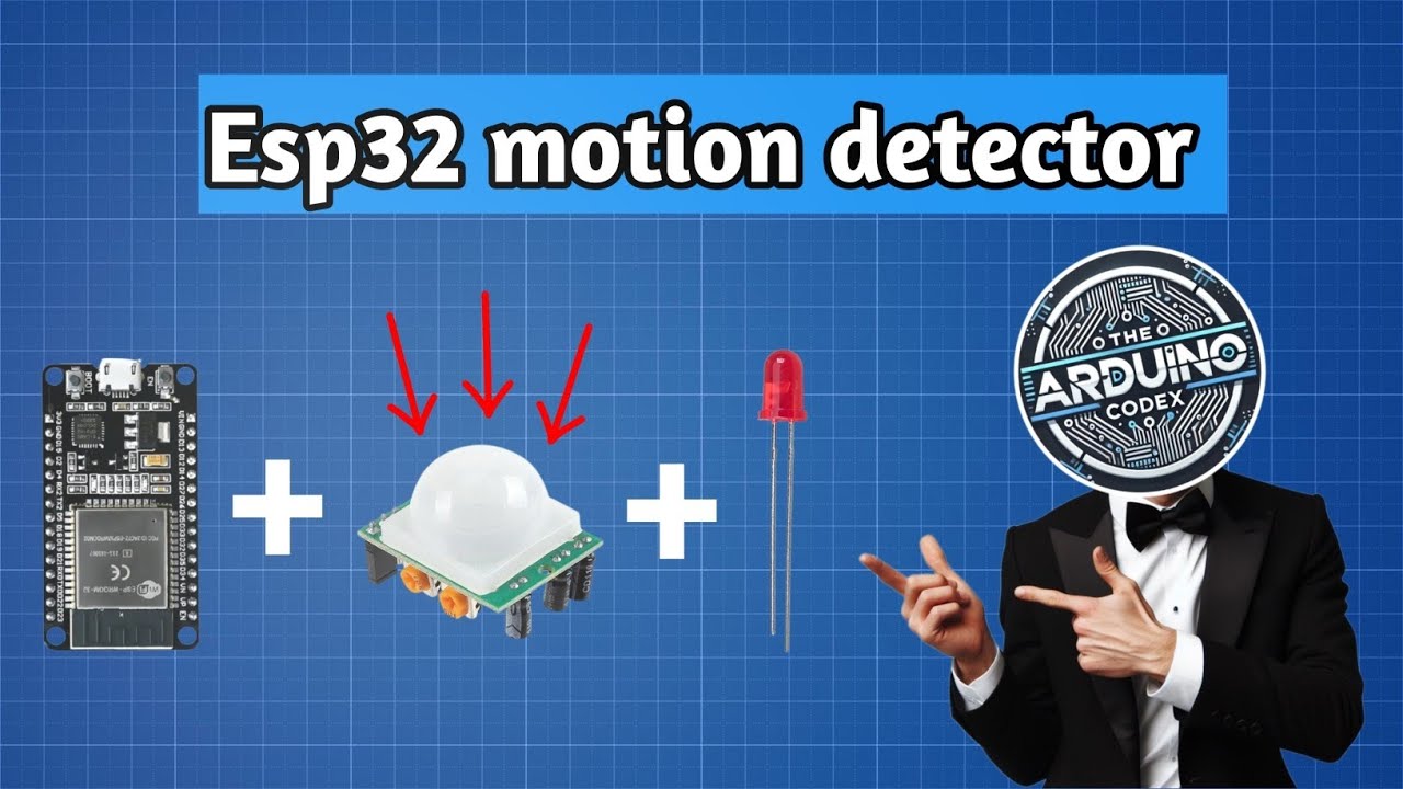 ESP32 Motion Detector | 🚶‍♂️ PIR Sensor and turns on Led | The Arduino Codex