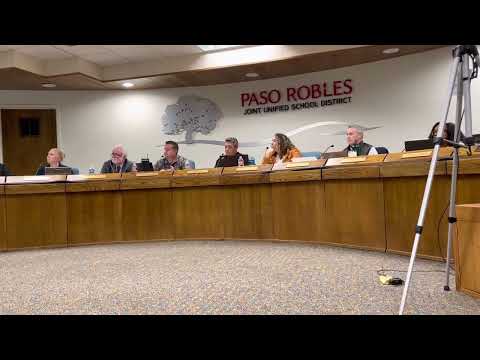 Hunter Breese speaks at PRJUSD 1/10/2023